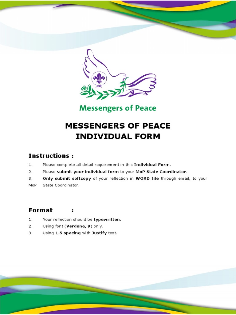 MoP Individual Form Template | PDF