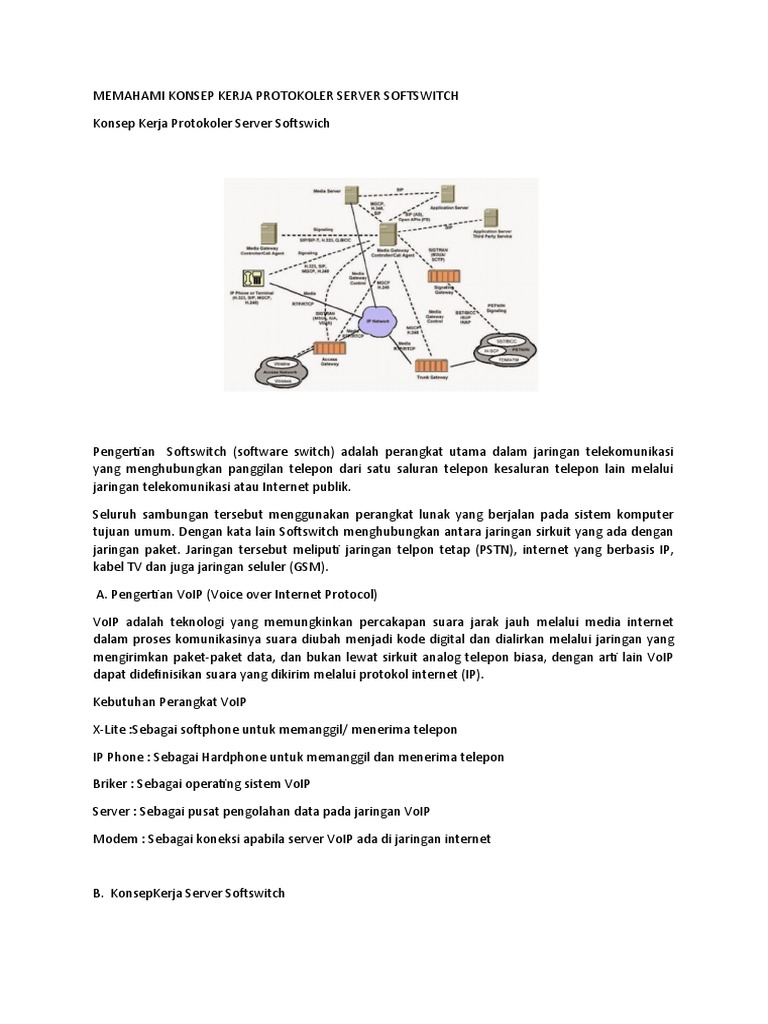Memahami Konsep Kerja Protokoler Server Softswitch TLJ | PDF