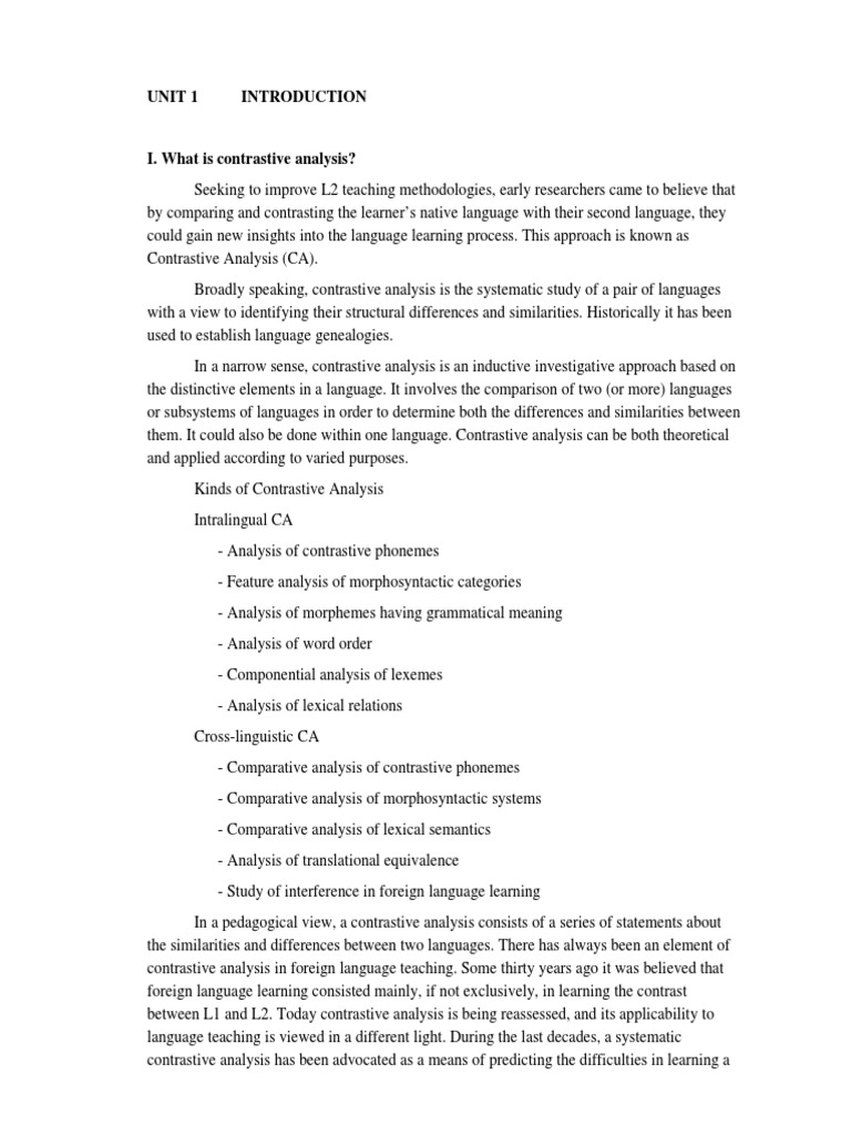 Unit 1 | PDF | Second Language Acquisition | Second Language