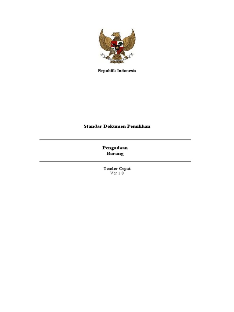 Tender Cepat Pengadaan ATK RSJ Lawang | PDF | Pengelolaan Keuangan ...