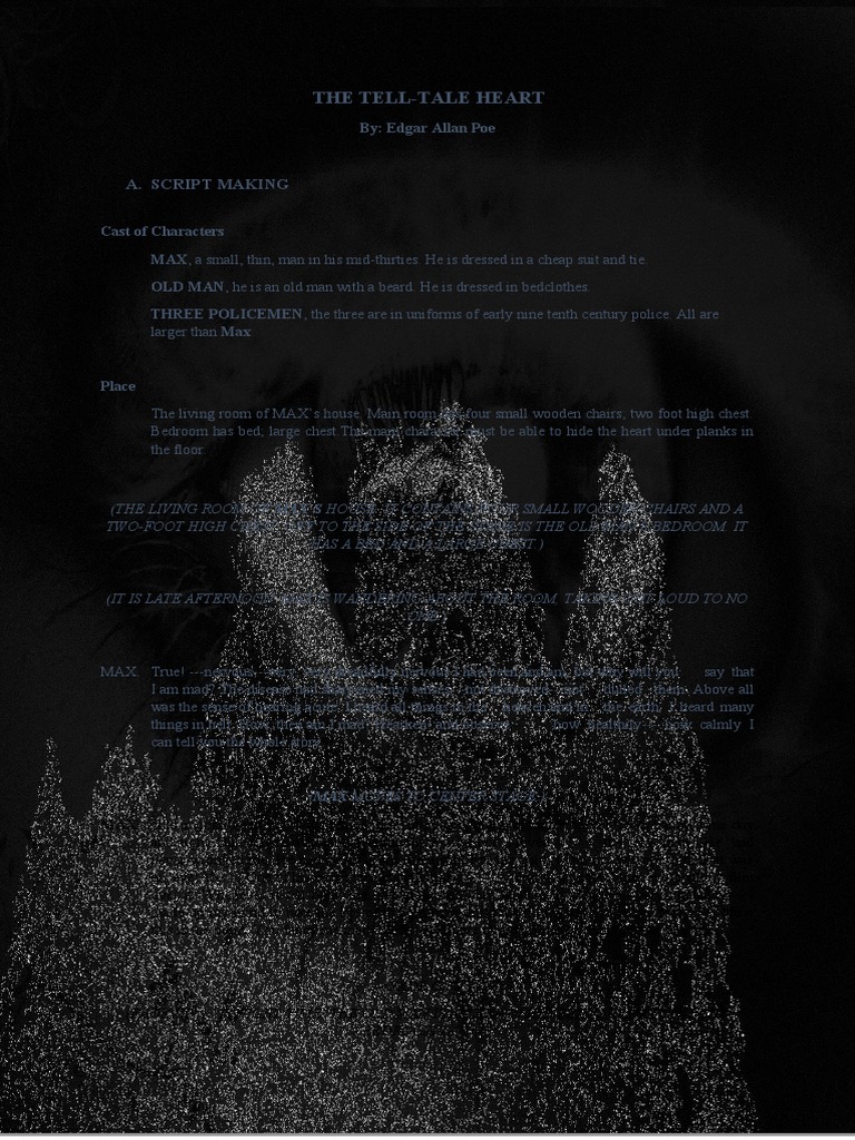 The Tell-Tale Heart: A. Script Making | PDF