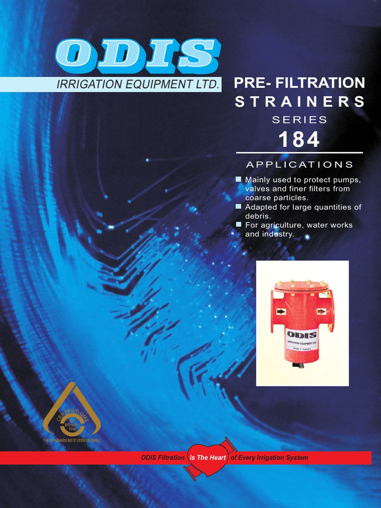 Odis Folleto Series 184 | PDF | Valve | Filtration