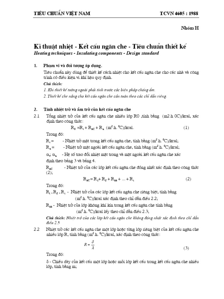 TCVN 4605-1988 (TCTK Ki Thuat Nhiet) | PDF