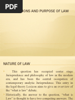 Functions and Purpose of Law | PDF | Jurisprudence | Justice
