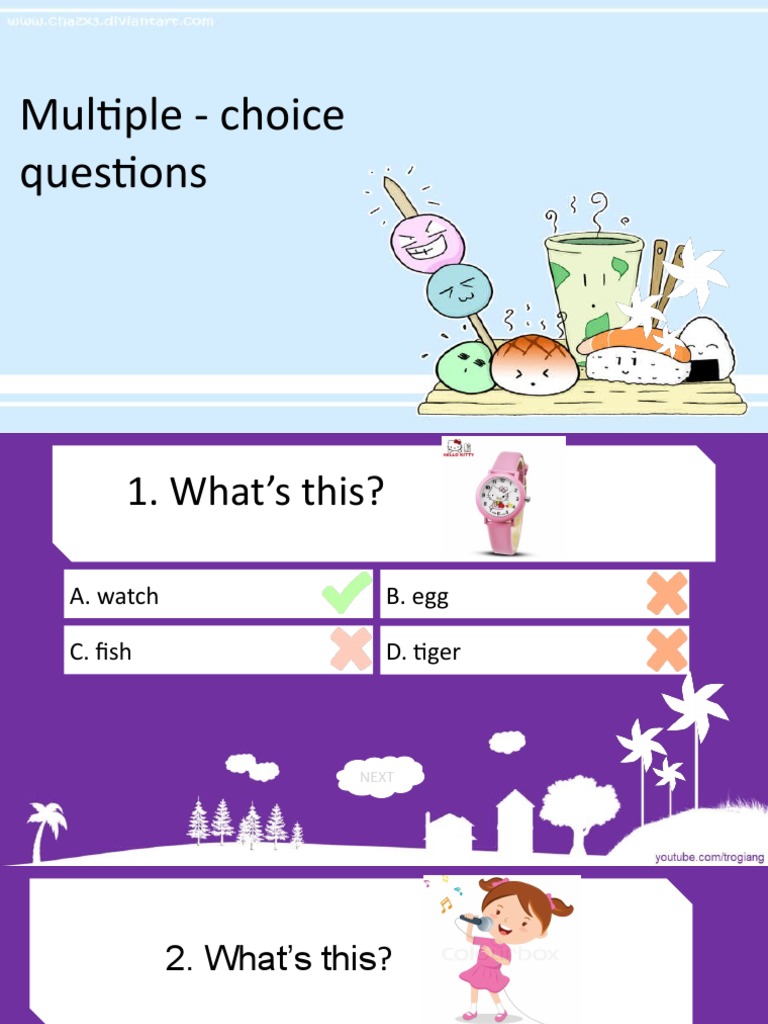 Multiple Choice Questions PowerPoint | PDF