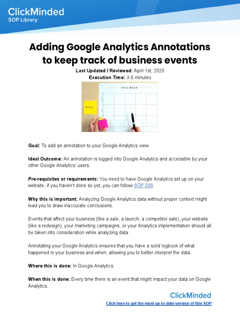 How To Add Google Analytics Annotations To Keep Track of Business ...