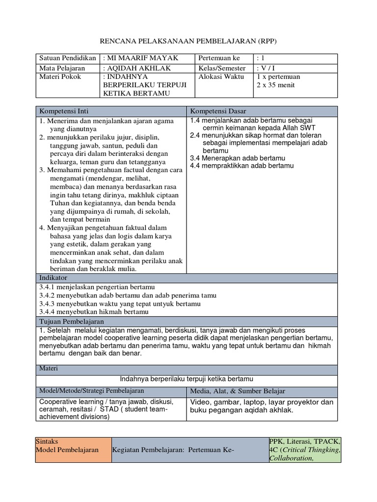 RPP PPL 2 | PDF | Karier & Perkembangan | Pengembangan Diri