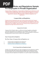 Staff Rules and Regulations Overview | PDF | Confidentiality | Working Time