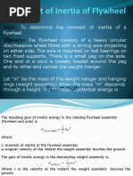 Lab 11 Moment of Inertia of A Fly Wheel | PDF | Physical Quantities ...