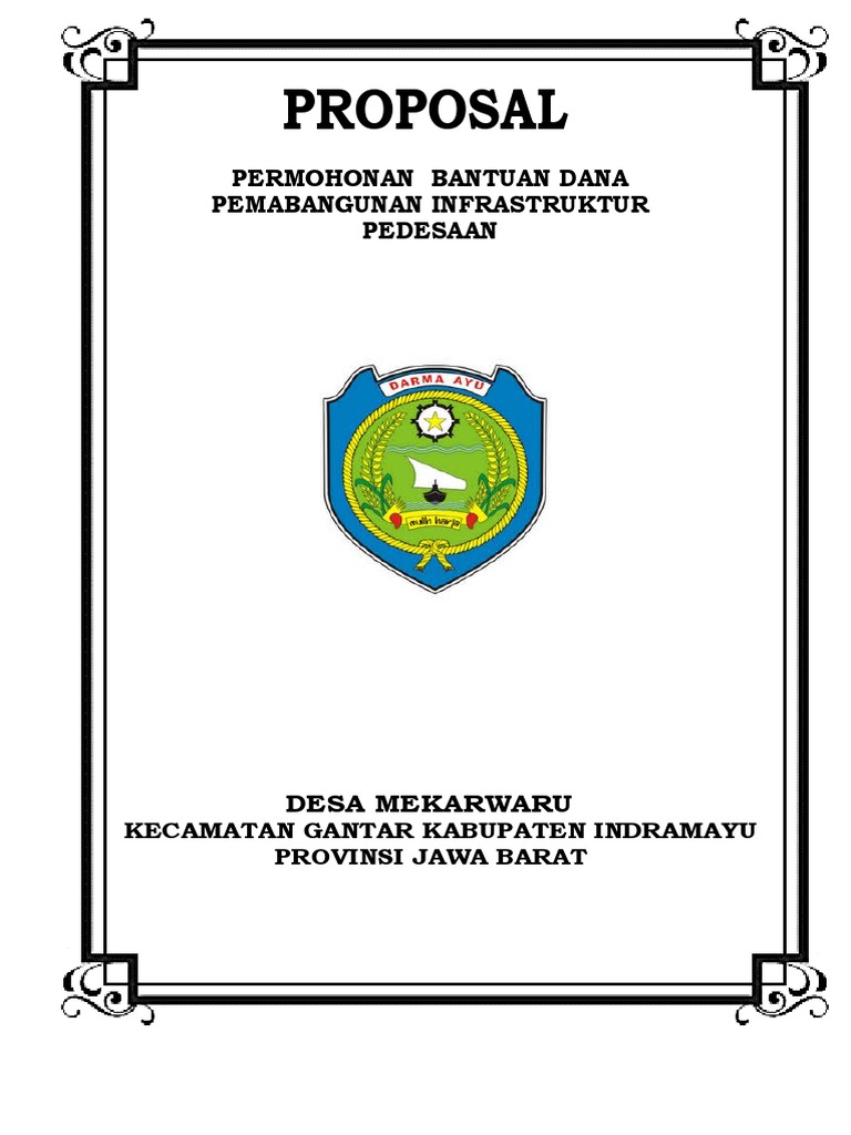 Proposal Pembangunan Jembatan Desa Mekarwaru | PDF | Teknologi & Rekayasa