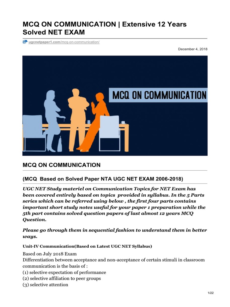 UGC NET Communication Paper 1 New Syllabus Part 5 2 | PDF ...