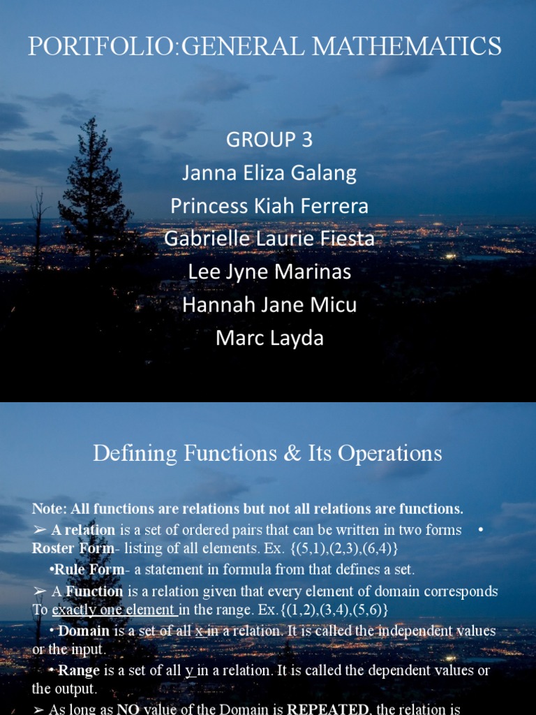 Portfolio GenMath | PDF | Function (Mathematics) | Asymptote