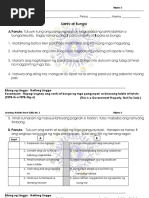 Filipino 1ST Long Test | PDF