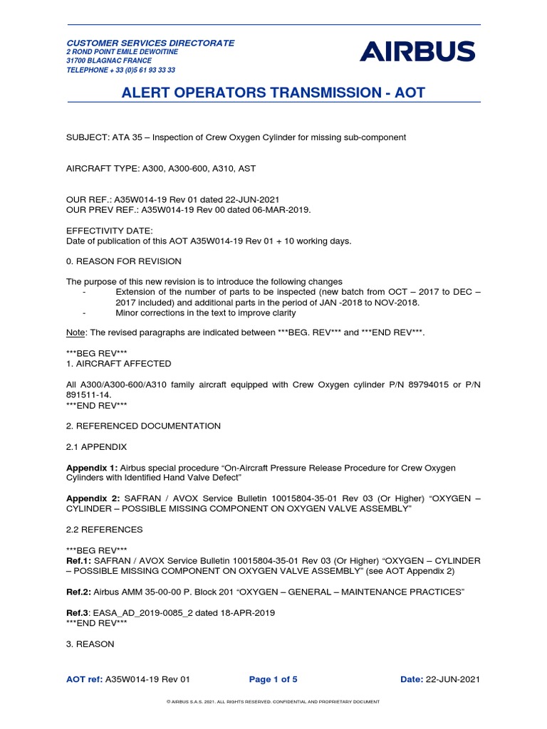 Alert Operators Transmission - Aot: Customer Services Directorate | PDF ...