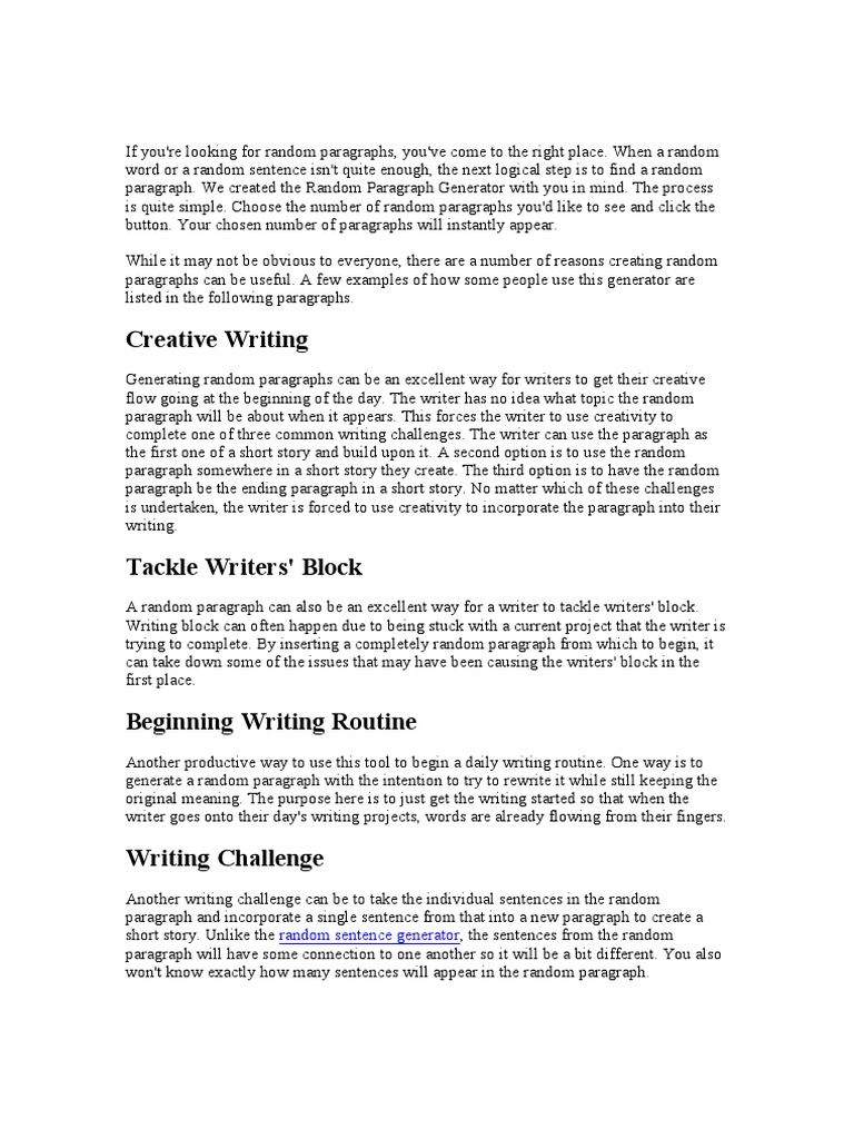 Notes On Paragraphs Pdf Paragraph Writers