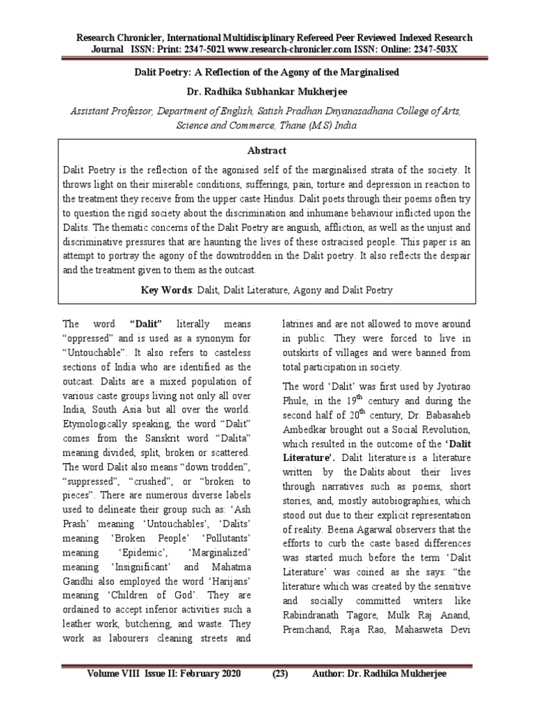 TH TH | PDF | Dalit | Poetry