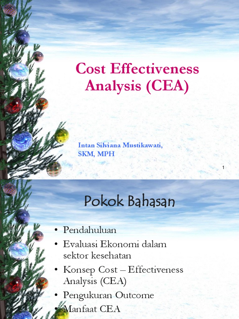 Analisis Cost Effectiveness dalam Kesehatan | PDF