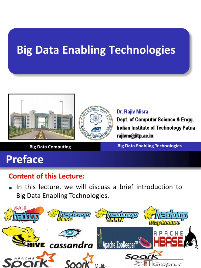 Big Data Technologies | Download Free PDF | Apache Hadoop | Apache Spark