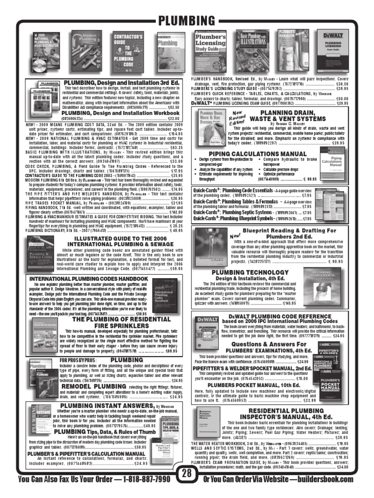 Plumbing: Plumbing, Design and Installation Workbook | PDF | Plumbing ...