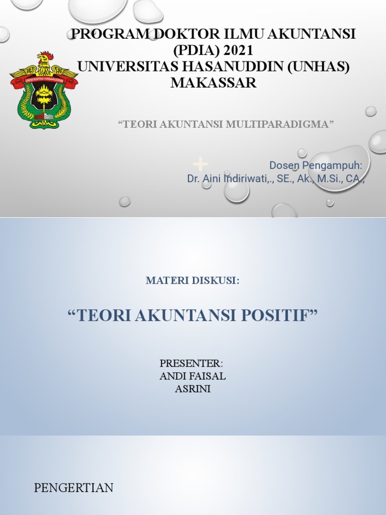 Kelompok 3 - Teori Akuntansi Positif | PDF | Efficient Market Hypothesis | Theory