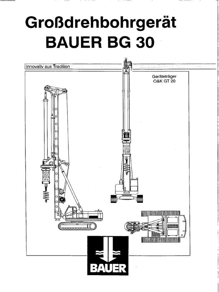 Bauer BG 30 | PDF