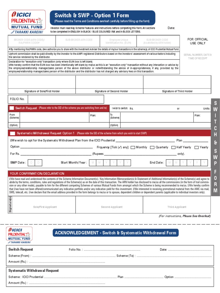 Switch Swp-Option-1 Form Final | PDF | Financial Services