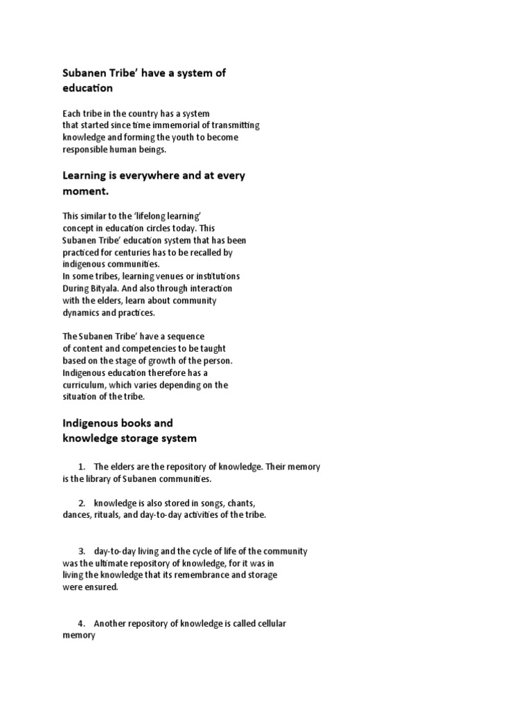 Subanen Tribe | PDF | Learning | Applied Psychology