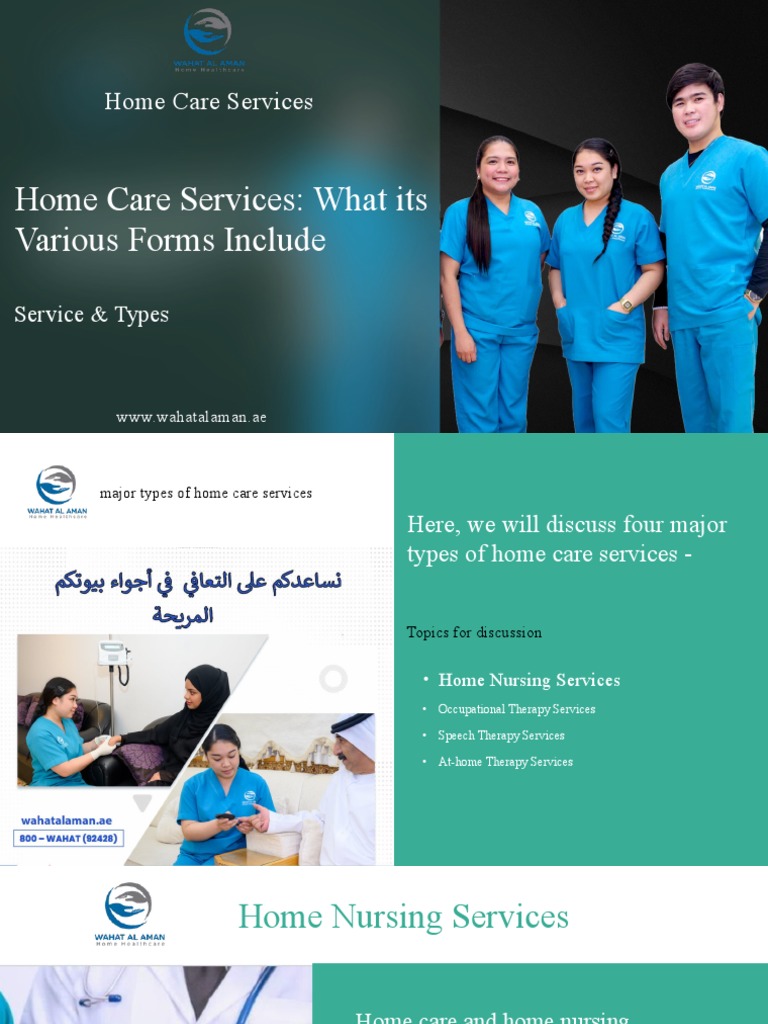 Home Care Services: Various Types of Healthcare at Home | PDF ...
