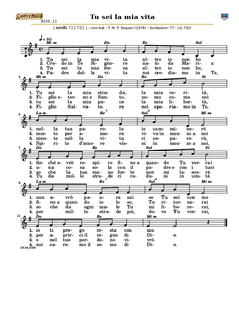 8 Tu Sei La Mia Vita | PDF