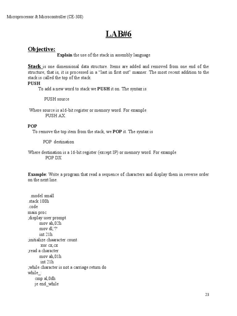 LAB6 | Download Free PDF | Computer Architecture | Computer Engineering