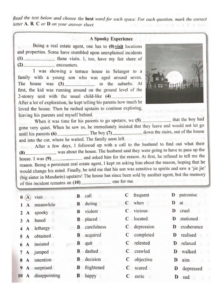 Multiple Choice Cloze & Gapped Texts | PDF