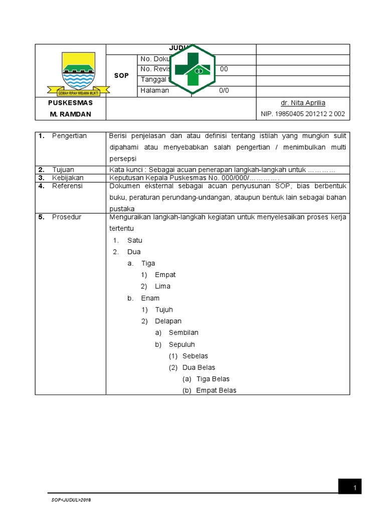 Layout Sop Final | PDF