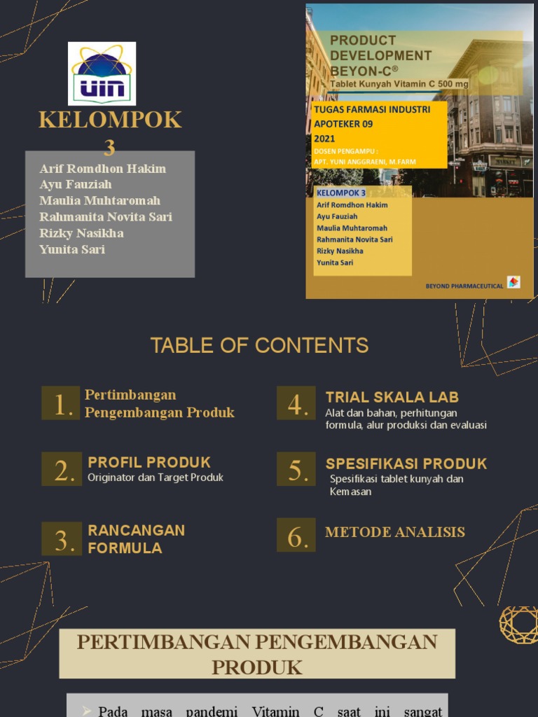 Pengembangan Tablet Kunyah Vitamin C | PDF | Kesehatan Holistik