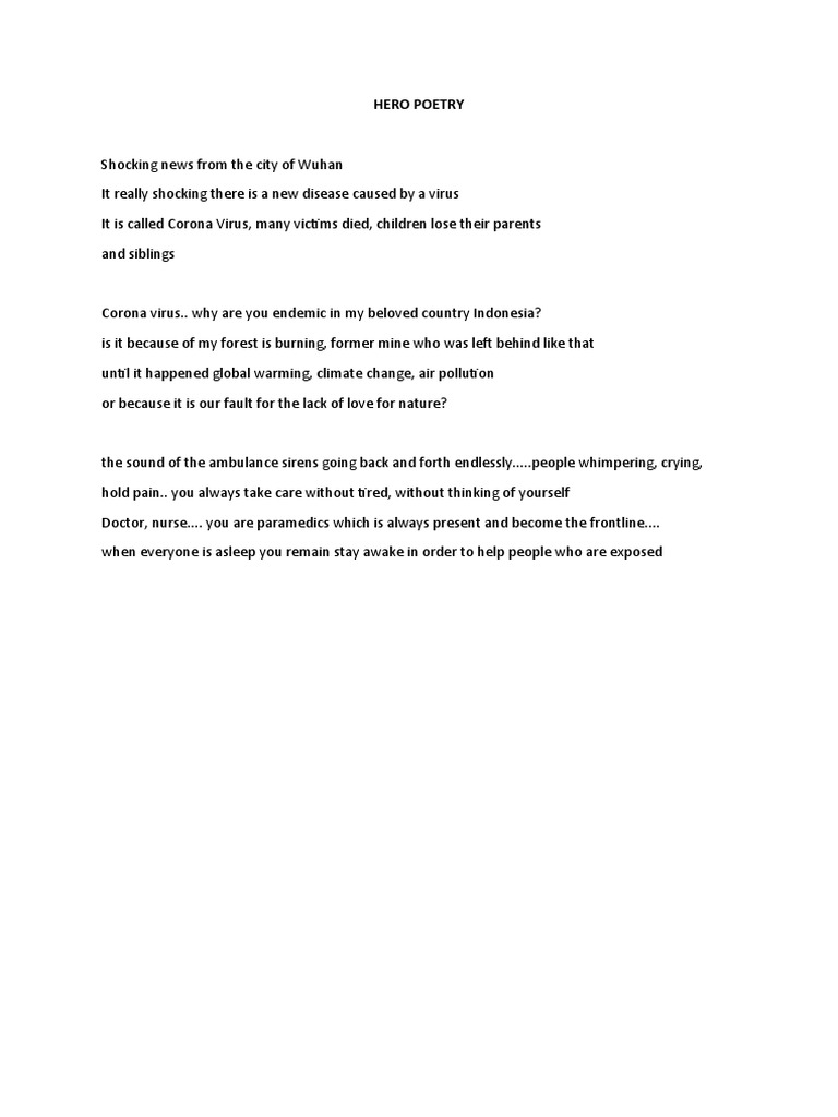 Hero Poetry | PDF