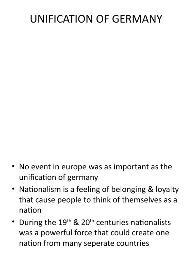 Unification of Germany: Key Points for Class 10 | PDF | Travel | History