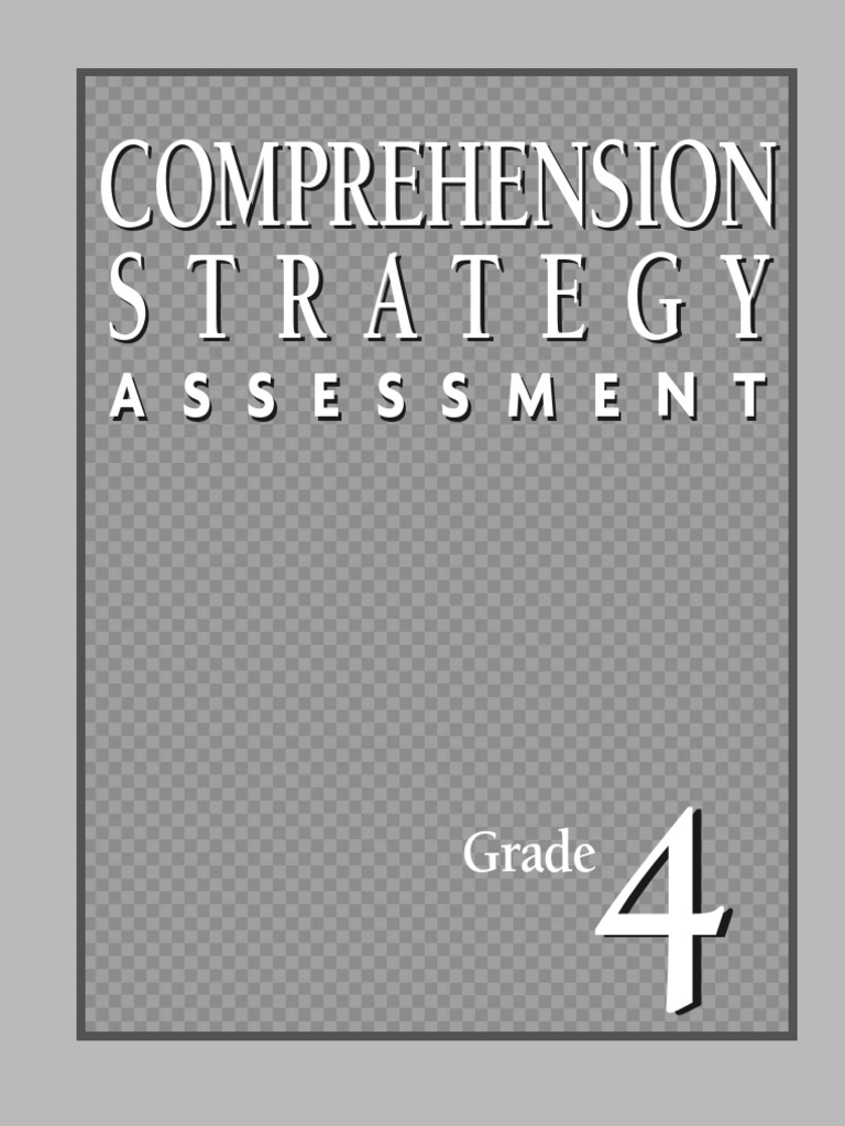 G4 Comperhension | PDF | Reading Comprehension | Educational Assessment