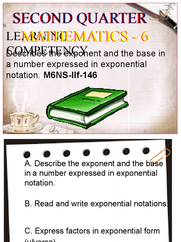MATH - 2nd Quarter Day 1 - EXPONENT | PDF | Exponentiation | Mathematics