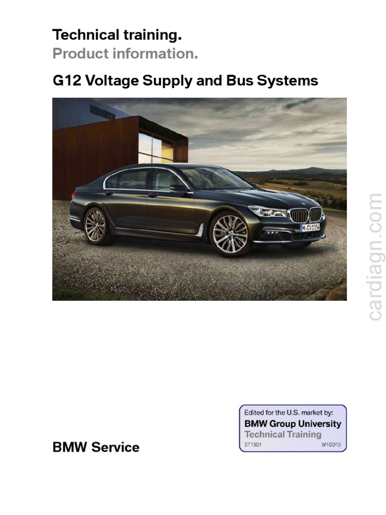 BMW 7 Series (G12) 2016+ Technical Doc - Voltage Supply and Bus Systems ...
