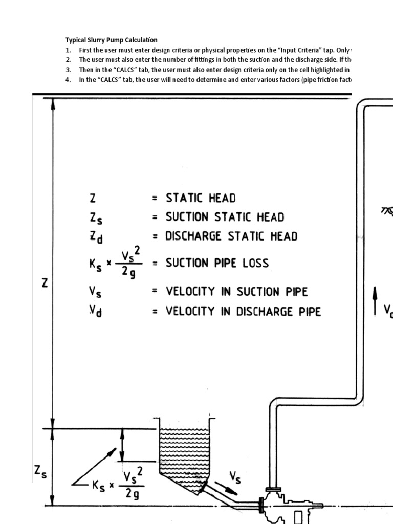Typical Slurry Pump Calculation | PDF | Pump | Pipe (Fluid Conveyance)
