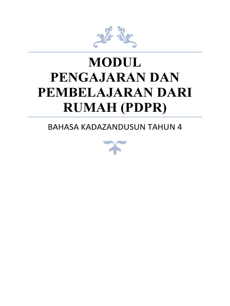 Modul BKD Tahun 4 | PDF