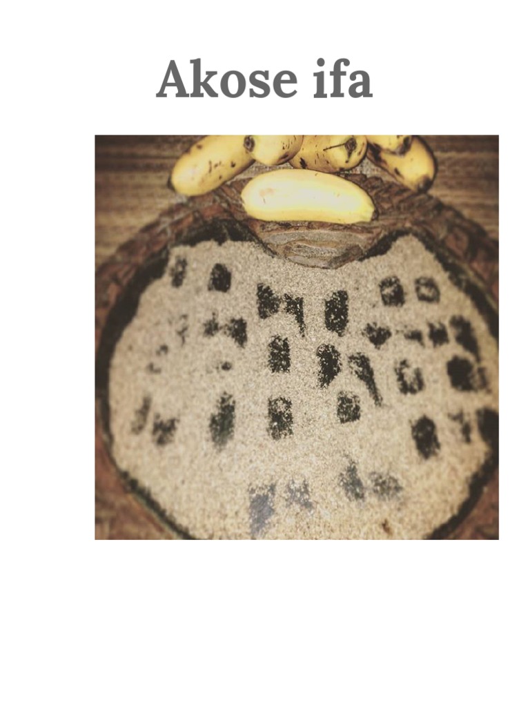 Akose IFÁ | PDF