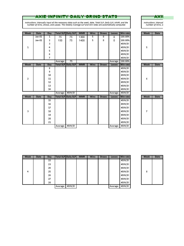 Axie Infinity Player Stats | PDF | Computing | Computer Architecture