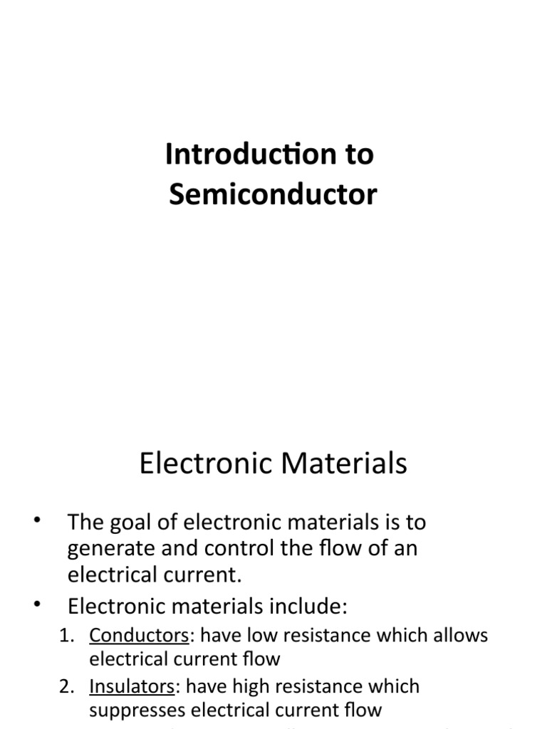 Introduction To Semiconductors | PDF | Bipolar Junction Transistor | Semiconductors
