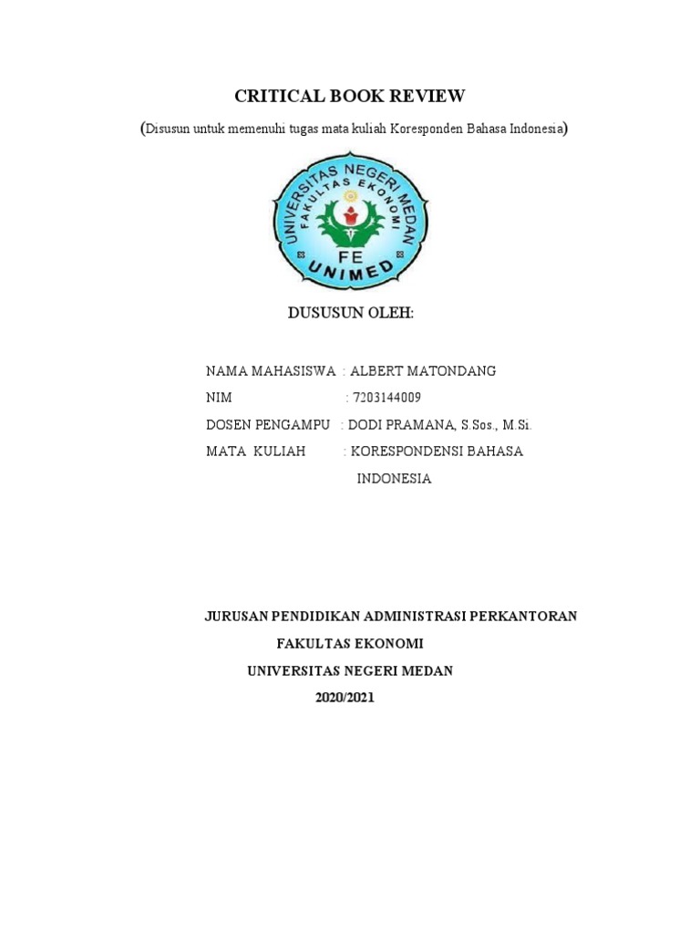 CBR Korespondensi Bahasa Indonesia Albert M | PDF