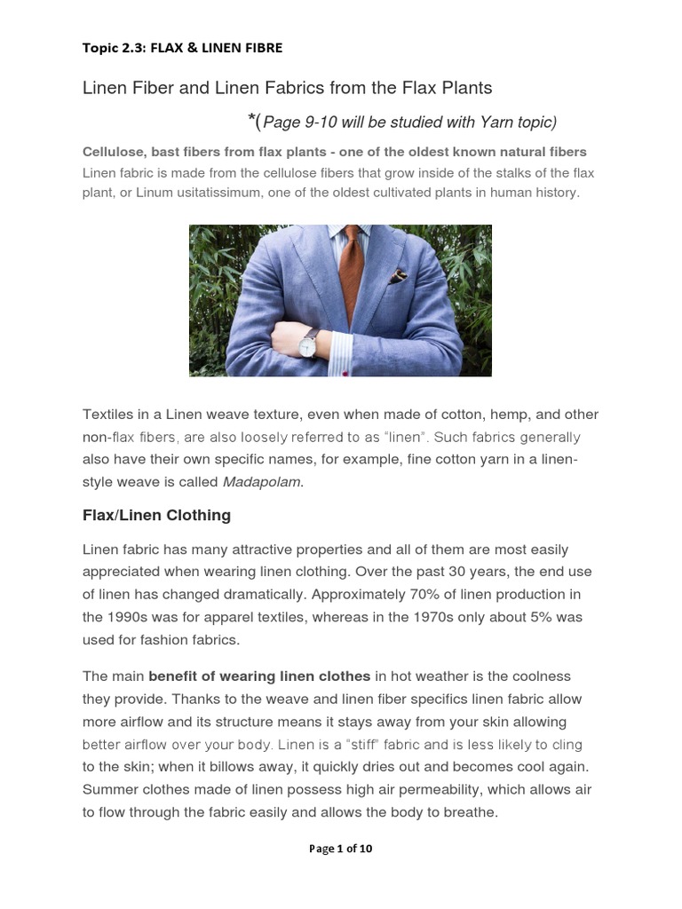 The Many Benefits of Linen: Exploring the Properties and Uses of this ...