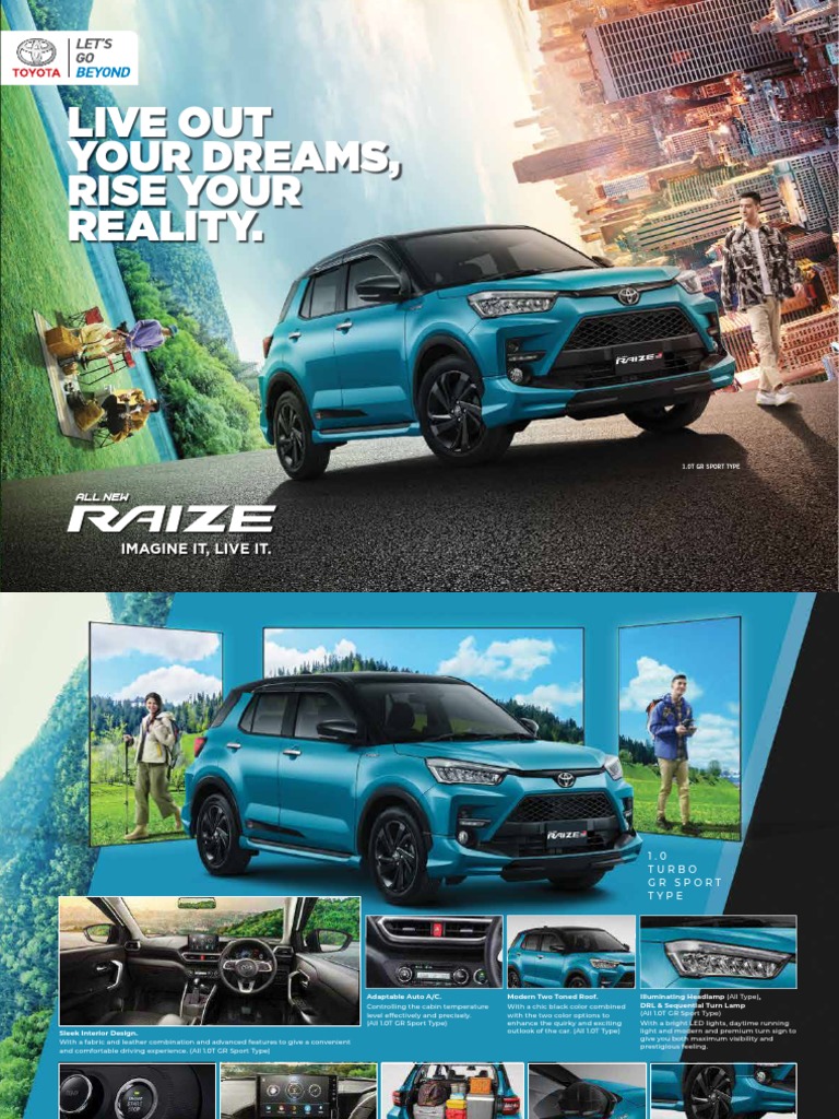 Toyota Raize Leaflet 2021 Compressed | PDF | Vehicle Parts | Motor Vehicle