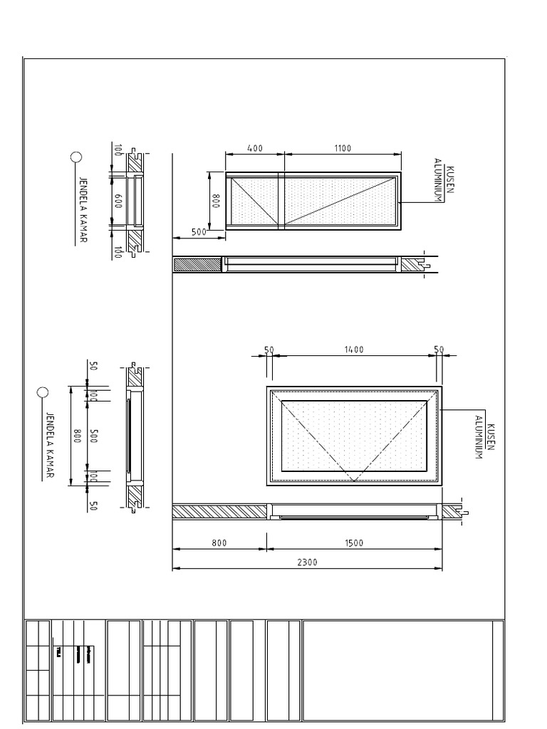 Detail Jendela Kaca | PDF
