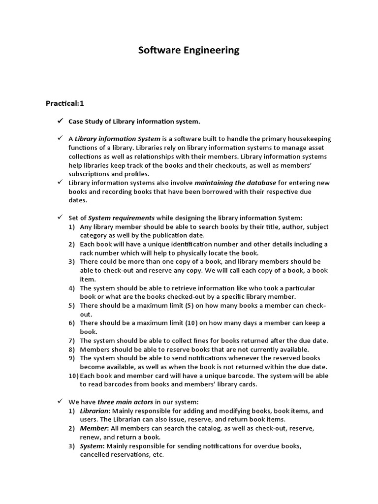 Software Engineering: Practical:1 | PDF | Formal Verification ...