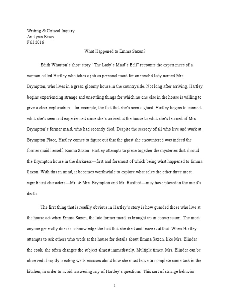 What Happened To Emma Saxon | PDF | Emma (Novel) | Ghosts