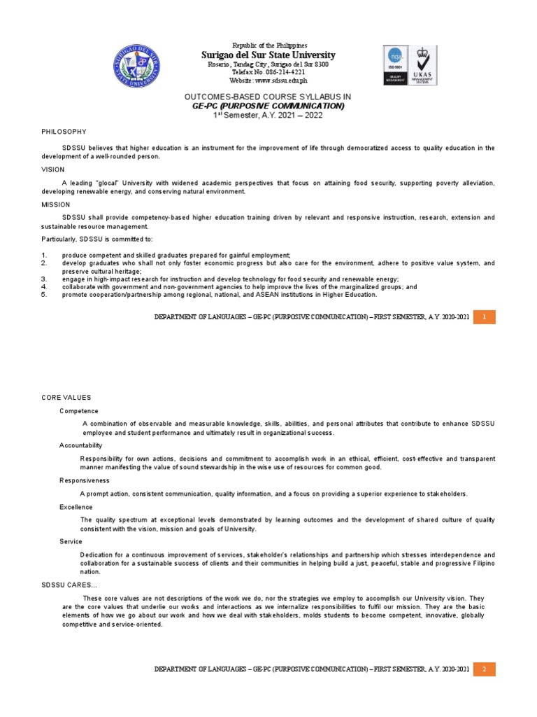 Business Communication Syllabus | PDF | Communication | Cross Cultural ...